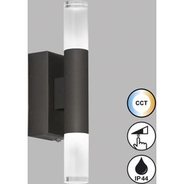 Schöner Wohnen Kollektion Wandleuchte "Twice", beige (sandschwarz), 2, H: 29cm, 1 Stk., SCHÖNER WOHNEN-KOLLEKTION, Leuchten, 1x LED 5,5 Watt, 2700/ 3350/ 4000 Kelvin CCT-Steuerung,dimmbar