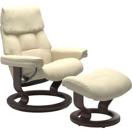 Relaxsessel stressless "Ruby", beige (vanilla paloma), B:88cm H:99cm T:77cm, Leder BATICK: BATICK ist ein leicht korrigiertes, durchgef&auml;rbtes und genarbtes M&ouml;belleder, bei dem die meisten Unebenheiten und Spuren in der Regel entfernt wurden.;Leder PALOMA: PALOMA ist ein durchgef&auml;rbtes Semianilin-M&ouml;belleder mit nat&uuml;rlicher Narbung., Sessel, Relaxsessel, mit Classic Base, Gr&ouml;&szlig;e L, Gestell Eiche, Wen