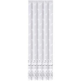 Gardine HEINE HOME Gr. 1, weiß, B:450cm H:145cm, Polyester, Gardinen
