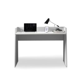 Schreibtisch Inosign "Vega, Schreibtisch, kleiner Computertisch, Bürotisch für Büro", weiß (weiß hochglanz), B:100cm H:75cm T:50cm, Tische, mit 2 Diagonalseit, Arbeitsplatte Breite 100 cm