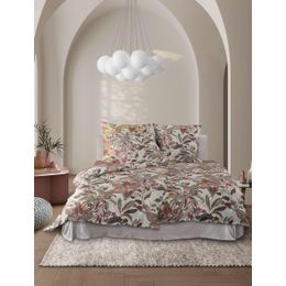 Bettwäsche Irisette "Wave 8528", bunt (multi), B/L: 140cm x 200cm, 1 Stk., 1 Stk., Mako-Satin, B/L: 90cm x 70cm, 2 Stk., Mako-Satin, Obermaterial: 100% Baumwolle, Bettwäsche, anschmiegsam und atmungsaktiv, Ganzjahresqualität