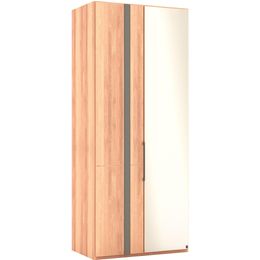 Drehtürenschrank Musterring "Sorrent, Kleiderschrank, Schrank, teilmassiv Eiche", braun, B:100cm H:236cm, Schränke, Türen Eiche massiv oder als Parsol-Bronze-Spiegel, verschiedene Maße