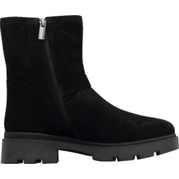 sheego Damen Stiefelette mit B&auml;ndern und Schnallen, schwarz, Gr&ouml;&szlig;e 44