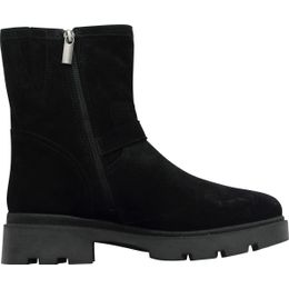 sheego Damen Stiefelette mit B&auml;ndern und Schnallen, schwarz, Gr&ouml;&szlig;e 40