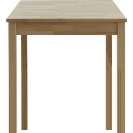 Esstisch Home Affaire "TOPSELLER", beige (kernbuche), B:70cm H:75cm T:70cm, Tische, Esstisch, in Kernbuche massiv