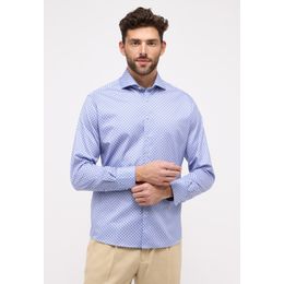Langarmhemd Eterna "MODERN FIT", Herren, Gr. 42, Normalgrößen, beige, Twill, 100% Baumwolle, tailliert, Manschette, Hemden, EASY IRON (bügelleicht)
