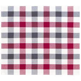 Geschirrtuch DDDDD "Carré", rot (dunkelgrau, rot, weiß), 6 Stk., 100 % Baumwolle, 100% Baumwolle, Geschirrtücher