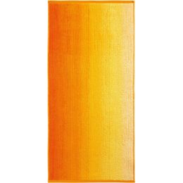Handtücher Dyckhoff "Colori", gelb, B:70cm L:140cm, Walkfrottee, Obermaterial: 100% Baumwolle, Handtücher, mit Farbverlauf