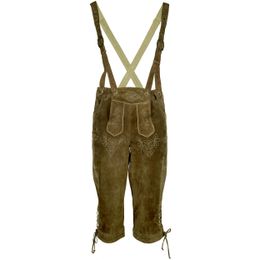 Trachtenhose JCC, Herren, Gr. 70, Normalgrößen, grün, 100% Leder, Hosen