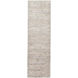 Teppich Gino Falcone "Corduletta UNI", beige, B:80cm H:10mm L:280cm, Polypropylen, Teppiche, Kurzflor, meliert, moderne Cord Struktur, mit Fransen