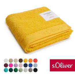 Handtuch s.Oliver "s.Oliver, Premium Qualität, 600 gr/m², auch als Sets erhältlich", gelb, B:50cm L:100cm, Walkfrottier, Baumwolle, Handtücher, große Farbauswahl, auch als Duschtuch, Waschhandschuh, Gästetuch