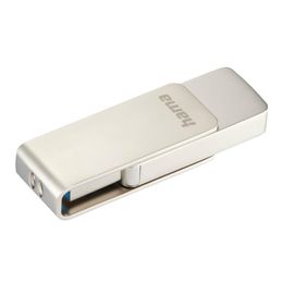 Hama USB-Stick "Rotate Pro, USB 3.0", silber (silberfarben), 256 GB, USB-Sticks