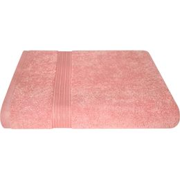 Badetuch Dyckhoff "Siena", rosa (rosenholz), B:100cm L:150cm, Walkfrottier, Obermaterial: 100% Baumwolle, Handtücher, in tollen Unifarben
