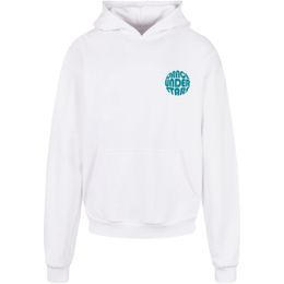 Kapuzensweatshirt Merchcode "Merchcode Dance Under Stars Oversized Hoody", Herren, Gr. 3XL, weiß, 100% Baumwolle, bedruckt, Sweatshirts