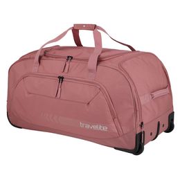 Weichgepäck-Trolley Travelite "KICK OFF, verschiedene Größen und Farben", Gr. B/H/T: 77 x 41 x 38 120, rosa, Polyester, unifarben, Koffer, Reisetasche Reisegepäck Reisekoffer Trolley Freizeittasche