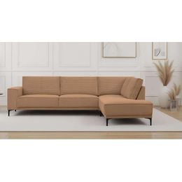 Ecksofa OTTO HOME, B:289cm H:85cm T:210cmlight braun, 92%PES 8%NY, Wohnzimmer, Sofas, "Polsterecke Oland, Struktur, Flachgewebe, Luxus-Microfaser,