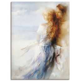 Wandbild Artland "Zusammen", beige (farbe bild(er): naturfarben), B:30cm H:40cm T:1,8cm, Canvas, Leinwand, Bilder, als Leinwandbild, Poster in verschied. Größen