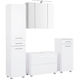 Badmöbel-Set Optifit "Bern", weiß, Kastenmöbel-Sets
