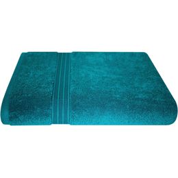Badetuch Dyckhoff "Siena", smaragd, B:100cm L:150cm, Walkfrottier, Obermaterial: 100% Baumwolle, Handtücher, in tollen Unifarben