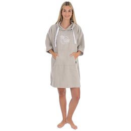 WEWO-Fashion Badeponcho WEWO FASHION "8500", beige, L:88cm, Frottier, Hausmäntel, Oversize