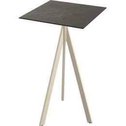 Klapptisch Essentials "Infinity", beige (sand, midnight marble, sandfarben), B:70cm H:110cm T:70cm, Pulverbeschichteter Stahl + HPL Tischplatte, Tische, Klapptisch, in verschiedenen Ausf&uuml;hrungen