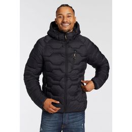 Steppjacke Icepeak, Herren, Gr. 54, schwarz, Obermaterial: 100% Polyamid. Futter: 100% Polyamid. Wattierung: 100% Polyester, Jacken