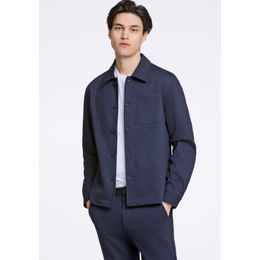 Hemdjacke LINDBERGH "LINDBERGH Oberhemd", Herren, Gr. S, blau (navy mix), Oberstoff: 75% Polyester, 22% Viskose, 3% Elasthan; Futter: 95% Polyester, 5% Elasthan, lässig geschnitten, Jacken