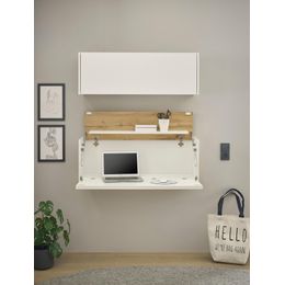 Büromöbel-Set Inosign "CiTY/GiRON", weiß, H:180cm T:30cm, Arbeitsmöbel-Sets, Wandsekretär, Home Office