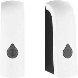 Desinfektionsmittelspender Wenko "Ranera S", weiß (weiß, transparent), Kunststoff, Polypropylen, Dosierspender, Seifenspender, Weiß, Füllmenge: 280 ml