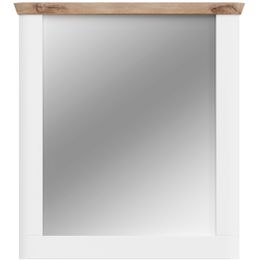 Garderobenspiegel Home Affaire "Halmstad", weiß, B:79cm H:89cm T:6cm, FSC-zertifizierter Holzwerkstoff, Spiegelglas, Spiegel, Breite ca. 79 cm