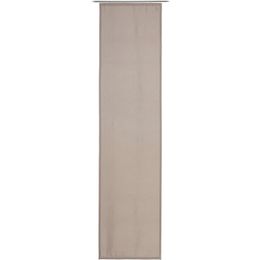 G&ouml;zze Schiebegardine G&Ouml;ZZE "Linus Schiebevorhang" Gr. 1, grau (taupe), B:60cm H:245cm, Polyester, Gardinen, HxB: 245x60, Uni Panamagewebe, inkl. Zubeh&ouml;r