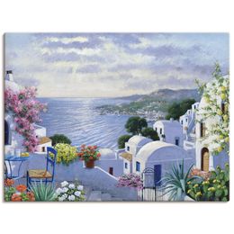 Wandbild Artland "Funkelndes Griechenland", bunt (farbe bild(er): bunt), B:40cm H:30cm, Canvas, Leinwand, Bilder, als Leinwandbild, Poster, Wandaufkleber in verschied. Größen