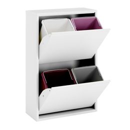 Mülleimer HEINE HOME, weiß, B:33,5cm H:92cm T:25cm, Mülleimer