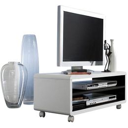Lowboard MCA furniture "Jeff 7, TOPSELLER", weiß, B:79cm H:35cm T:39cm, MDF, Sideboards, Für TV bis 77 Zoll max. 30 Kg, kratzfest, modernes Design