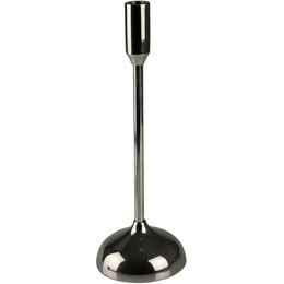 Kerzenst&auml;nder AM Design "Weihnachtsdeko", silber (silberfarben), H:38cm &Oslash;:12cm, Aluminium, Kerzenhalter, aus Aluminium