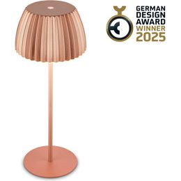 Briloner Leuchten LED Tischleuchte "Akku LED Tischleuchte", braun (kupferfarben), Leuchten
