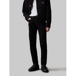 Regular-fit-Jeans Calvin Klein Jeans "REGULAR TAPER", Herren, Gr. 32, Länge 34, schwarz (denim schwarz), Denim/Jeans, Obermaterial: 100% Baumwolle, unifarben, regular fit, Jeans, im 5-Pocket-Style