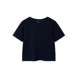 T-Shirt name it "NMMVOBBO SS NREG TOP NOOS", Jungen, Gr. 92, schwarz sapphire, Jersey, Obermaterial: 100% Baumwolle, unifarben, normal normal, Rundhals, Shirts