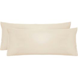 Kissenbezug Biberna "Michi Feinjersey mit Reißverschluss", grau (kitt), B:40cm L:60cm, Feinjersey, Obermaterial: 100% Baumwolle, Kissenbezüge, verschiedene Größen, Feinjersey Kissenhülle aus 100% Baumwolle