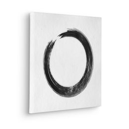 Leinwandbild Komar "Circular - Größe 40 x 40 cm", schwarz (farbe bild(er): schwarz, weiß), B:40cm, Holz, Papier, Bilder, Keilrahmenbild mi Echtholzrahmen