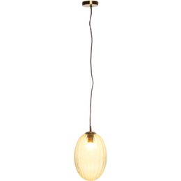 Kayoom Hängeleuchte "Virgina", braun (bernsteinfarben), Ø 23cm H: 36cm, 1 Stk., Leuchten, hochwertig, außergewöhnlich, handgefertigt