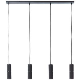 Brilliant Pendelleuchte "Marty", braun (sand schwarz), 4, 1 Stk., Leuchten, LED-Pendellampe, B: 92 cm, 4x 350 lm, 3000 K