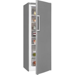 Exquisit Gefrierschrank "GS280-H-040E", Energieeffizienz: E (A-G), silber (edelstahl optik), B:60cm H:173cm T:60cm, Gefrierschränke, 242 L Volumen, 4 Sterne Gefrieren