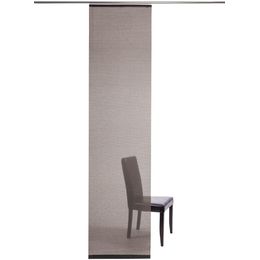 Schiebegardine HOMING "Manhattan", braun (haselnuss), B:60cm H:245cm, Polyester, Gardinen, modern, Wohnzimmer, Schlafzimmer