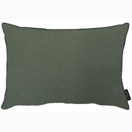 Dekokissen Apelt "Stone", gr&uuml;n (gr&uuml;n, unifarben), B:35cm H:5cm L:45cm, Leinen, Polyester, Dekokissen_Sitzkissen_Kissenh&uuml;llen