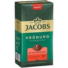 Jacobs KRÖNUNG SIGNATURE ENTKOFFEINIERT Kaffee, gemahlen, Arabica- und Robustabohnen 500,0 g