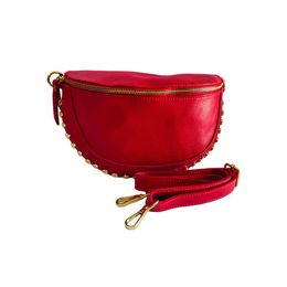 Florence Bags Leder-Brustbeutel "Starly" in Rot - (B)25 x (H)16 x (T)8 cm - 75% | Damen-koffer-reisegepaeck