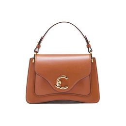 Coccinelle Leder-Henkeltasche in Hellbraun - (B)24 x (H)16 x (T)9 cm - 18% | Damen-taschen