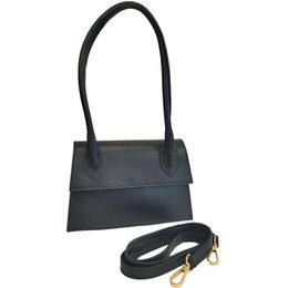 ORE10 Leder-Schultertasche in Schwarz - (B)26 x (H)13 x (T)7 cm - 78% | Damen-taschen