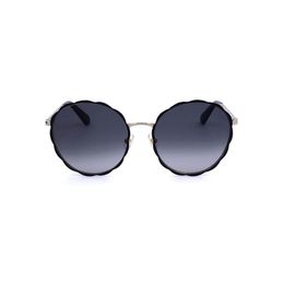 Kate Spade Damen-Sonnenbrille in Schwarz-Silber/ Dunkelblau - 76% | Größe 57 | Damen-brillen